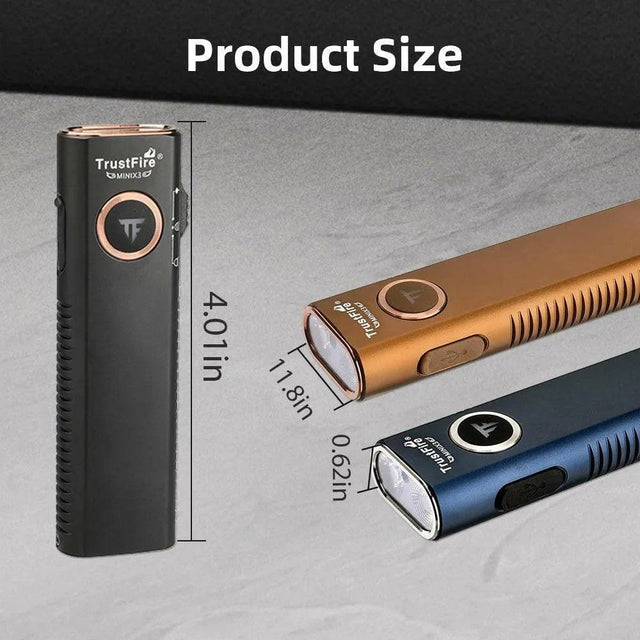 TrustFire Mini X3 EDC Flashlight – 1050 Lumens, White, UV – Bright ...